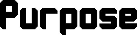 Purpose Font