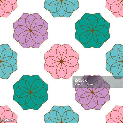 화려한 꽃과 원활한 패턴 꽃 장식 배경입니다 벡터 그림입니다 0명에 대한 스톡 벡터 아트 및 기타 이미지 0명 곡선 꽃 나무 Istock