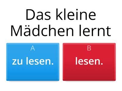 Statt Zu Ohne Zu Unterrichtsmaterialien