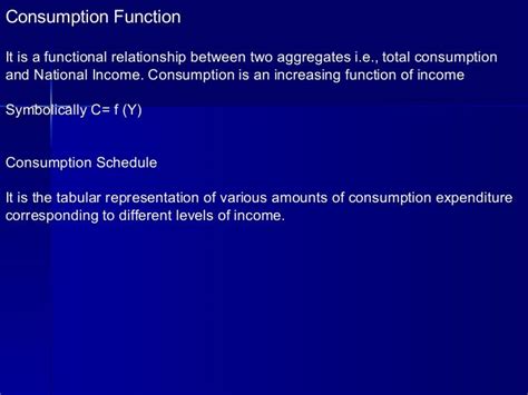 Consumption Function
