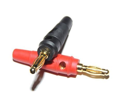 Bananen Plug Male Zwart Of Rood PCF Electronics