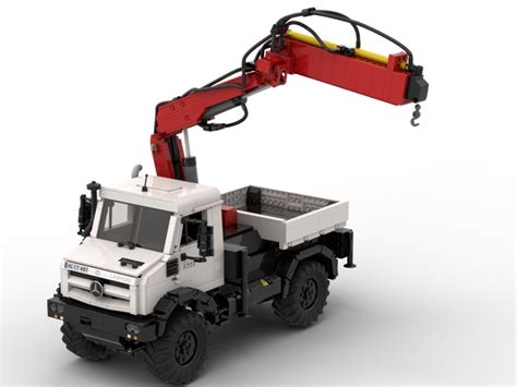 Lego Moc Pneumatic Knuckle Boom Crane Module For Unimog U5023 By Dltc
