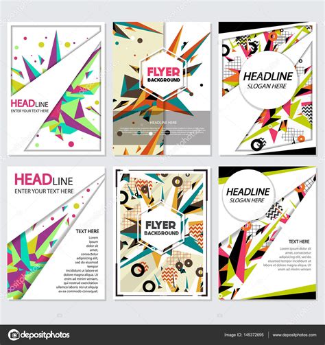 Low Poly Flyer Style Background Design Template Stock Vector By ©toonsteb 145372695