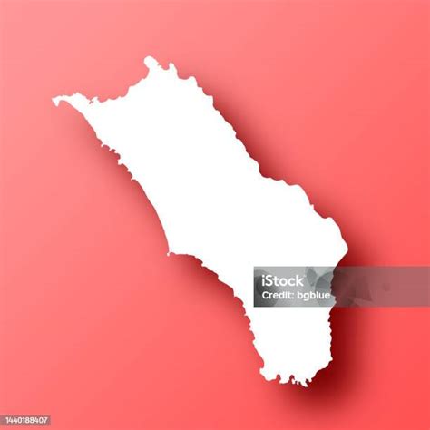 Nias Map On Red Background With Shadow向量圖形及更多亞洲圖片 亞洲 光線效果 剪紙 Istock