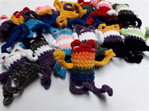 Lgbtq Leggy Froggy Crochet Plushie Pride Flags With Or Etsy