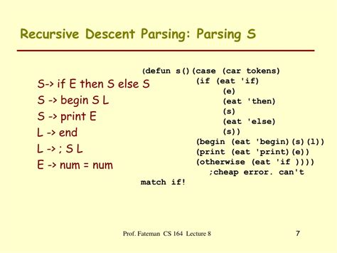 Ppt Top Down Parsing Powerpoint Presentation Free Download Id9322702