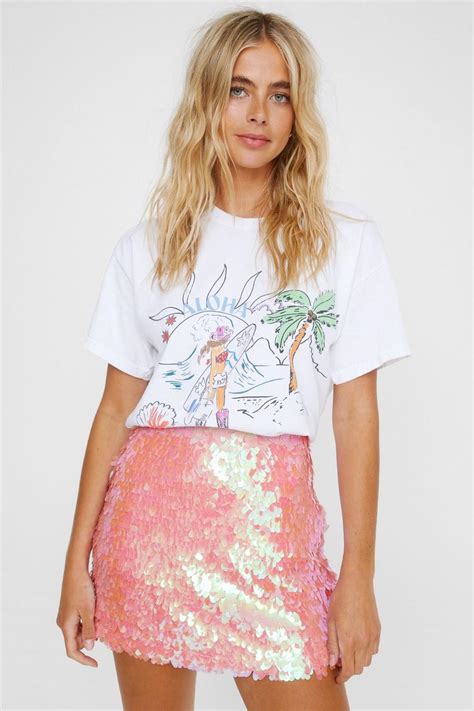 Disc Sequin Micro Mini Skirt Boohoo Uk