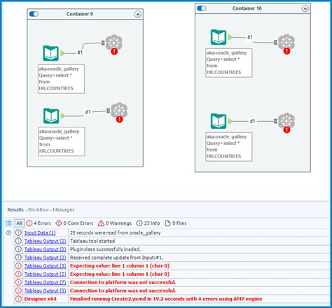 Alteryx Designer Error Connection To Platform Was Not Successful When Running Workflow With