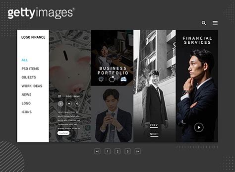 웹템플릿 레이아웃 비즈니스 금융 은행 금융빌딩 주식시장 금융 동전 화폐 적금 거래 그래프 이미지 Jv11938398 게티이미지뱅크