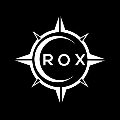 Rox Abstract Technology Circle Setting Logo Design On Black Background