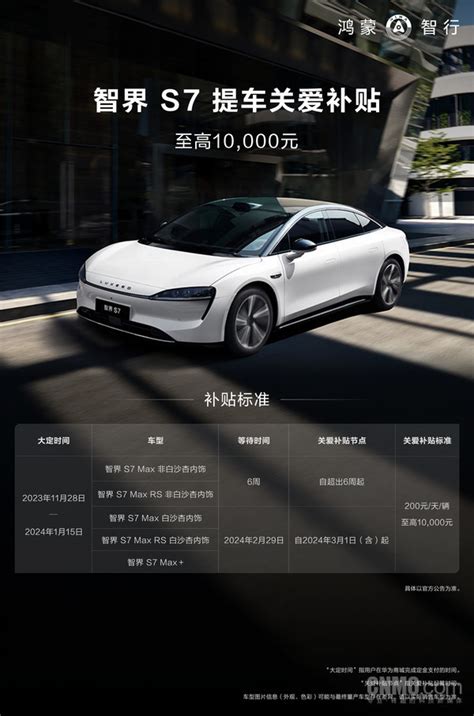 智界s7推出提车关爱补贴 延期交付至高补贴1万元凤凰网