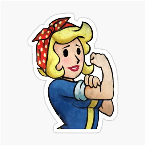 Vault Girl C We Can Do It Sticker For Sale By Classicglue Redbubble