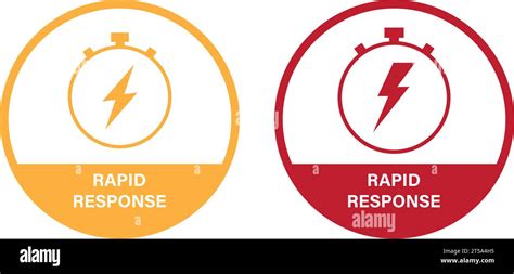 Rapid Response Timer With Flash Icon Stock Vector Image And Art Alamy