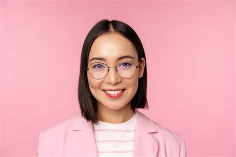 Free Photo Close Up Portrait Of Asian Corporate Woman Professional