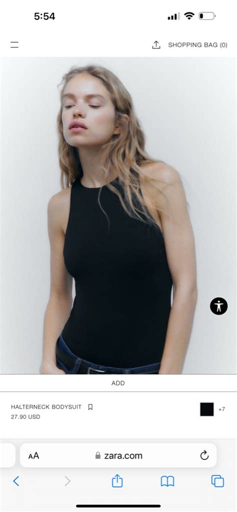 Zara Halter Neck Bodysuit Womens Fashion Undergarments And Loungewear