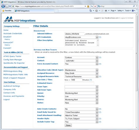 Using Windows Intune With Autotask