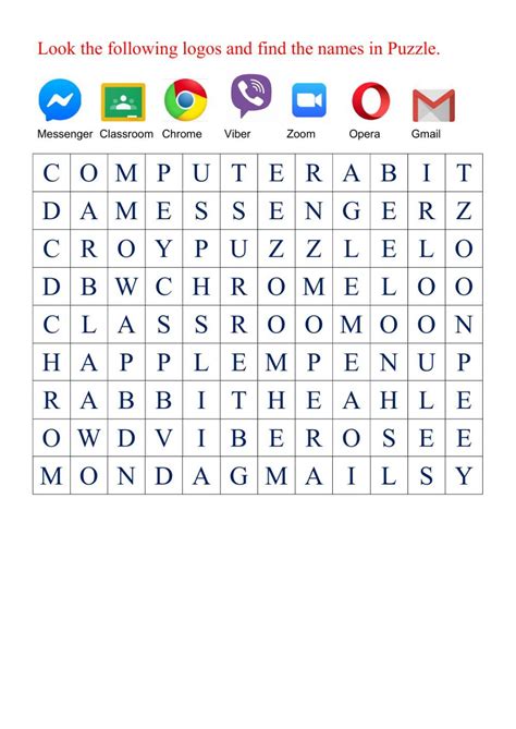 Puzzle Words Online Worksheet For Grade 4 5 6 7 8 You Can Do The