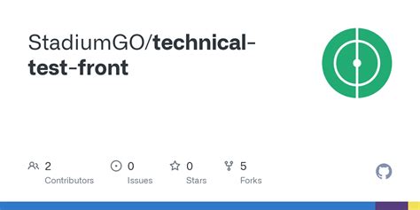 Github Stadiumgotechnical Test Front