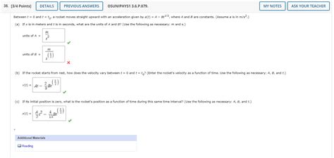Solved V M S At The Time T S Determine The Chegg