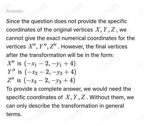Solved What Are The Vertices For The Final Image After Applying The