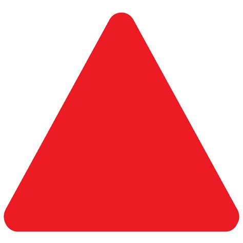 Red Triangle Pointed Up Free Vector Emoji On Creazilla Com