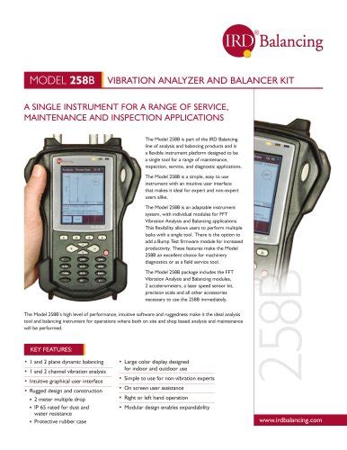 Model 295 Balancing Computer Ird Balancing Pdf Catalogs Technical