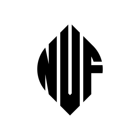 Nvf Circle Letter Logo Design With Circle And Ellipse Shape Nvf