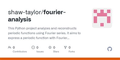 Github Shaw Taylorfourier Analysis This Python Project Analyzes And