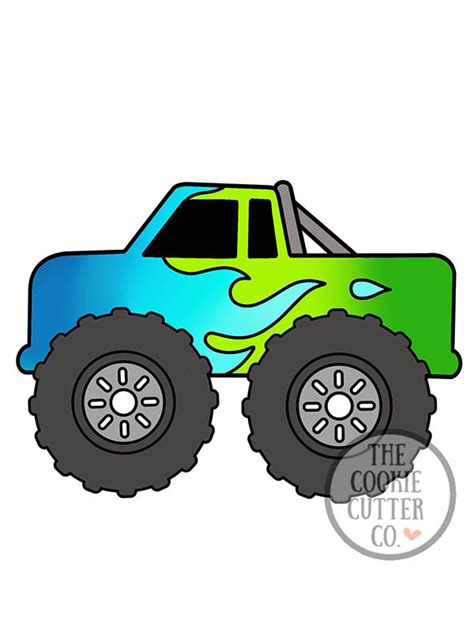 Monster Truck Cookie Cutter The Cookie Cutter Co
