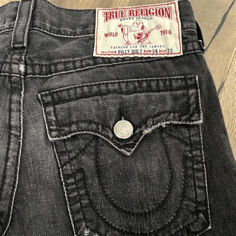 Vintage Black Flared True Religion Jeans Billy Big Depop