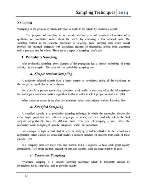 Biostatistics Lec 5 Sampling Design 55 1 Pdf