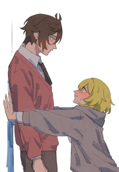 Lumine And Zhongli Genshin Impact Drawn By Sundayauruu Danbooru