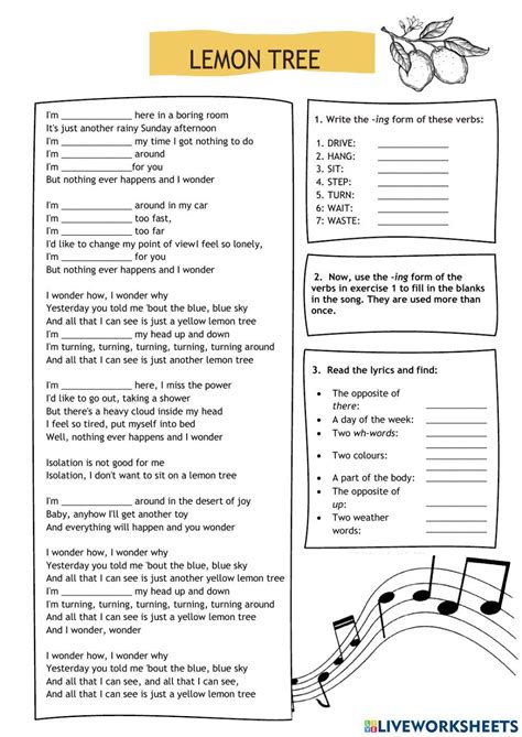 Lemon Tree Song Beatles At Jason Seman Blog