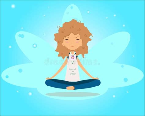 Vegan Girl Stock Illustration Illustration Of Healthy 54111177