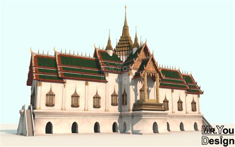 Mr You Design พระที่นั่งสุริยาศน์อมรินทร์ แบบ 2 ชั้น จำลองโมเดลกราฟริก