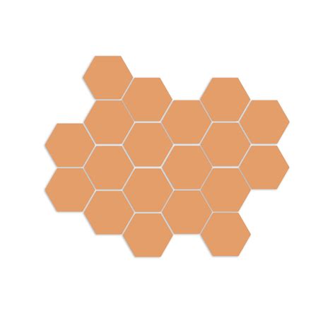 Hexagon Beehive Matte Meshed 1 Tile L Hexagon Meshed 1 Tile L Clay