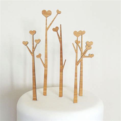 Tree Cake Topper Etsy