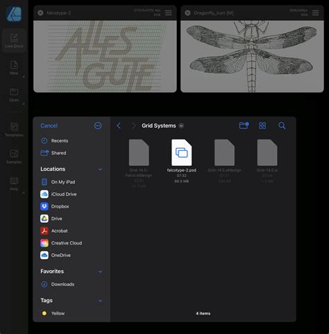 Unable To Open Afdesign Files With Designer 210 On Ipad V2 Bugs Found On Ipad Affinity