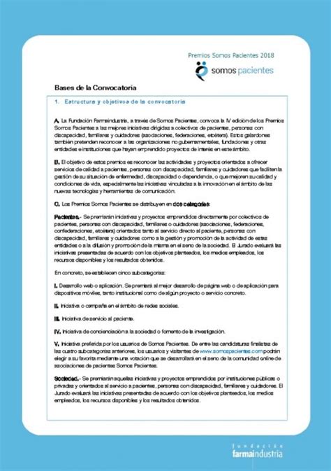 Bases De La Convocatoria De La Iv Edición De Los Premios Somos