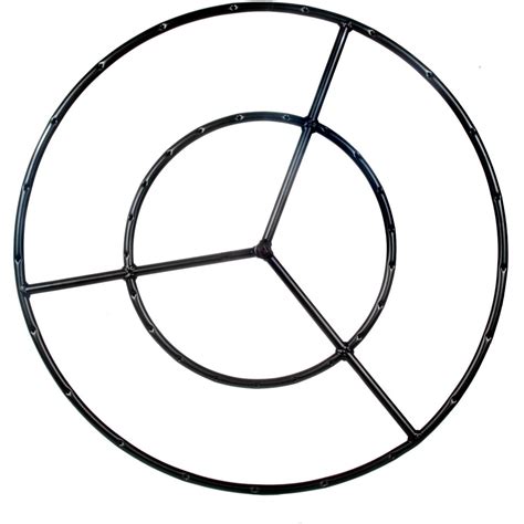 Dagan Industries 36 Inch Round Double Natural Gas Fire Pit Ring Burner