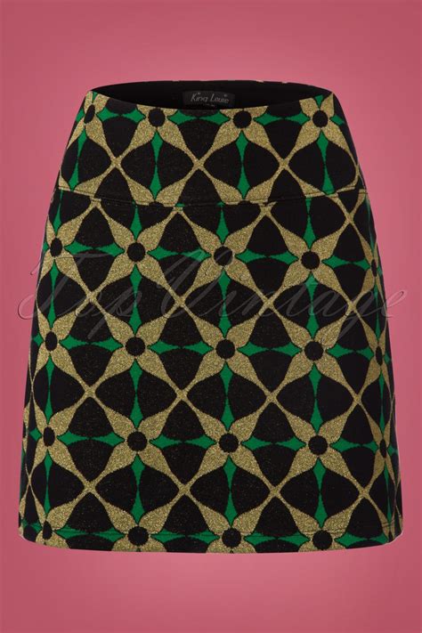 60s Skirts Mini Tweed Plaid Denim Skirts