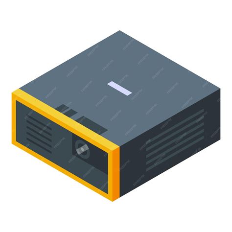 Premium Vector Modern Digital Projector Displaying Presentation On