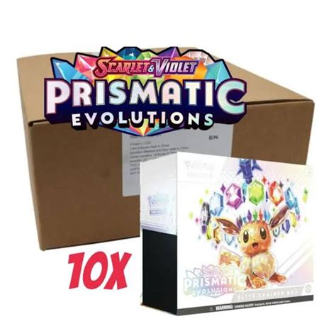 Prismatic Evolutions Etb Sealed Case 10 Boxes Pre Order Cyborgcollectibles