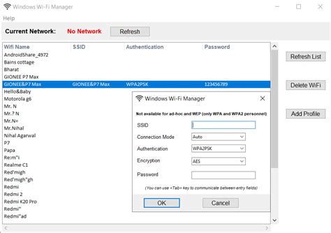 Github Nihalagarwal Windows Wi Fi Manager This Desktop Application Finds Out All The Saved Wi