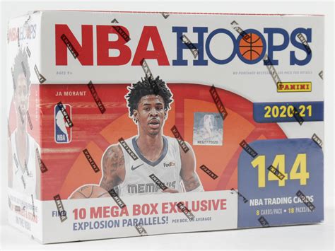 Panini NBA Hoops Basketball Mega Box With Cards Pristine Auction