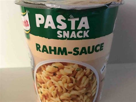 Knorr Pasta Snack RAHM SAUCE Kalorien Saucen Dressing Fddb