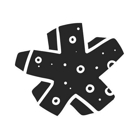 Hand Drawn Mathematics Ematics Symbol Asterisk Vector Illustration