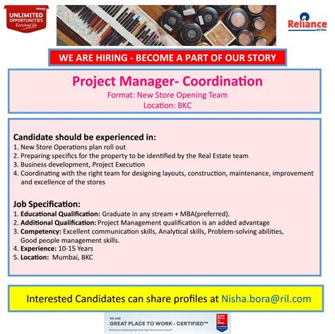 Reliance Retail On Linkedin Retail Relianceretail Jobopportunity