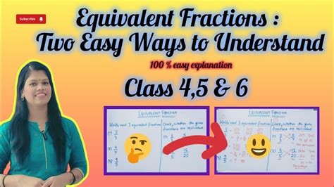 Class 4 Maths Equivalent Fractions Two Easy Ways To Understand Fraction Equivalent
