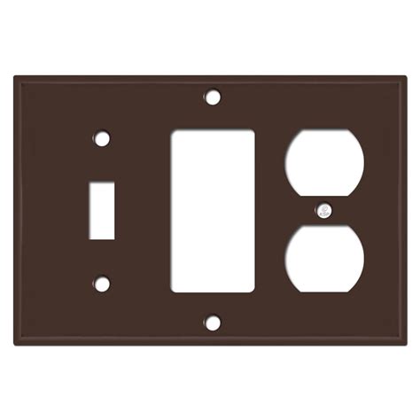 Outlet Decora Toggle Switch Cover Plate Brown Kyle Switch Plates